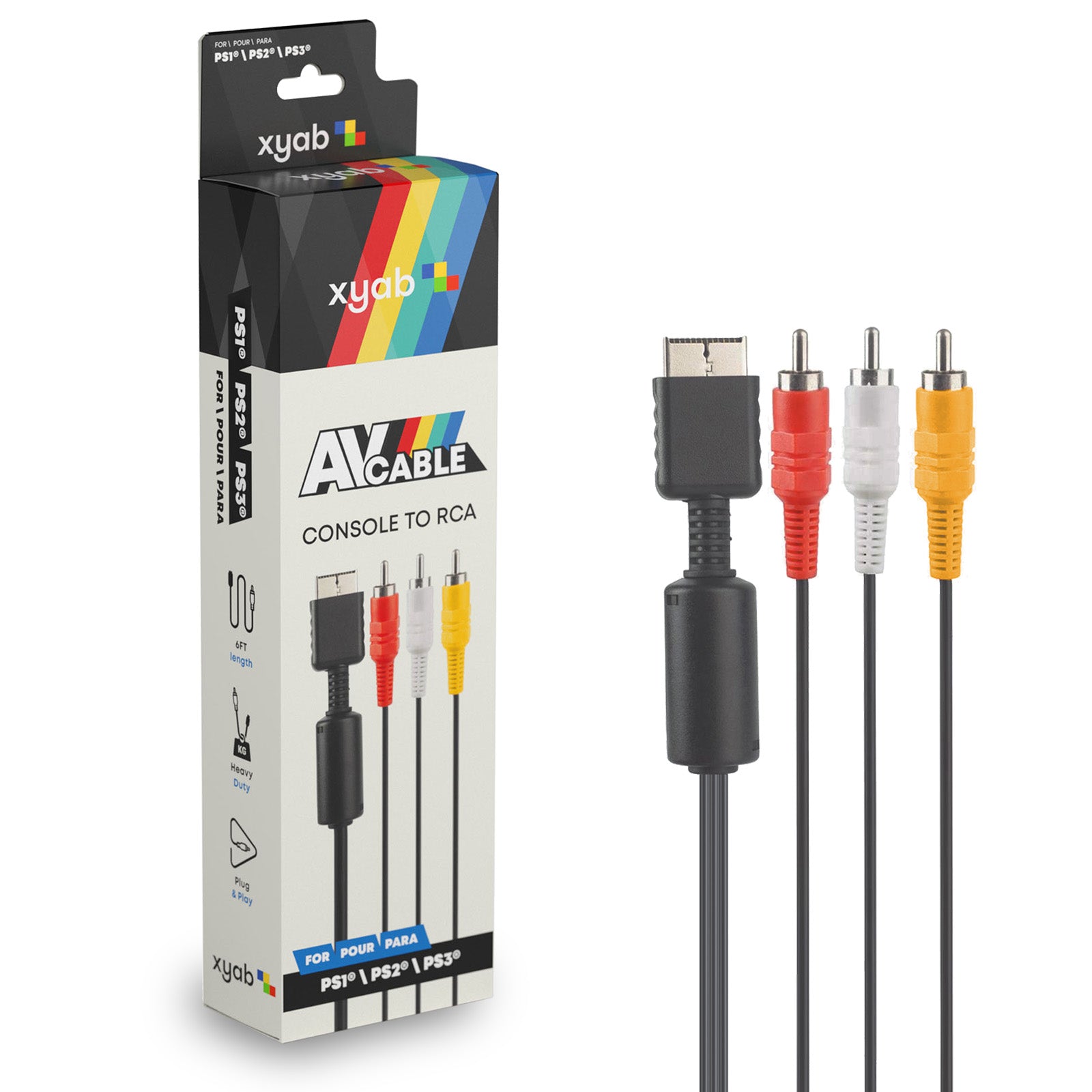 AV Composite Cable for Sony Playstation® Systems - XYAB