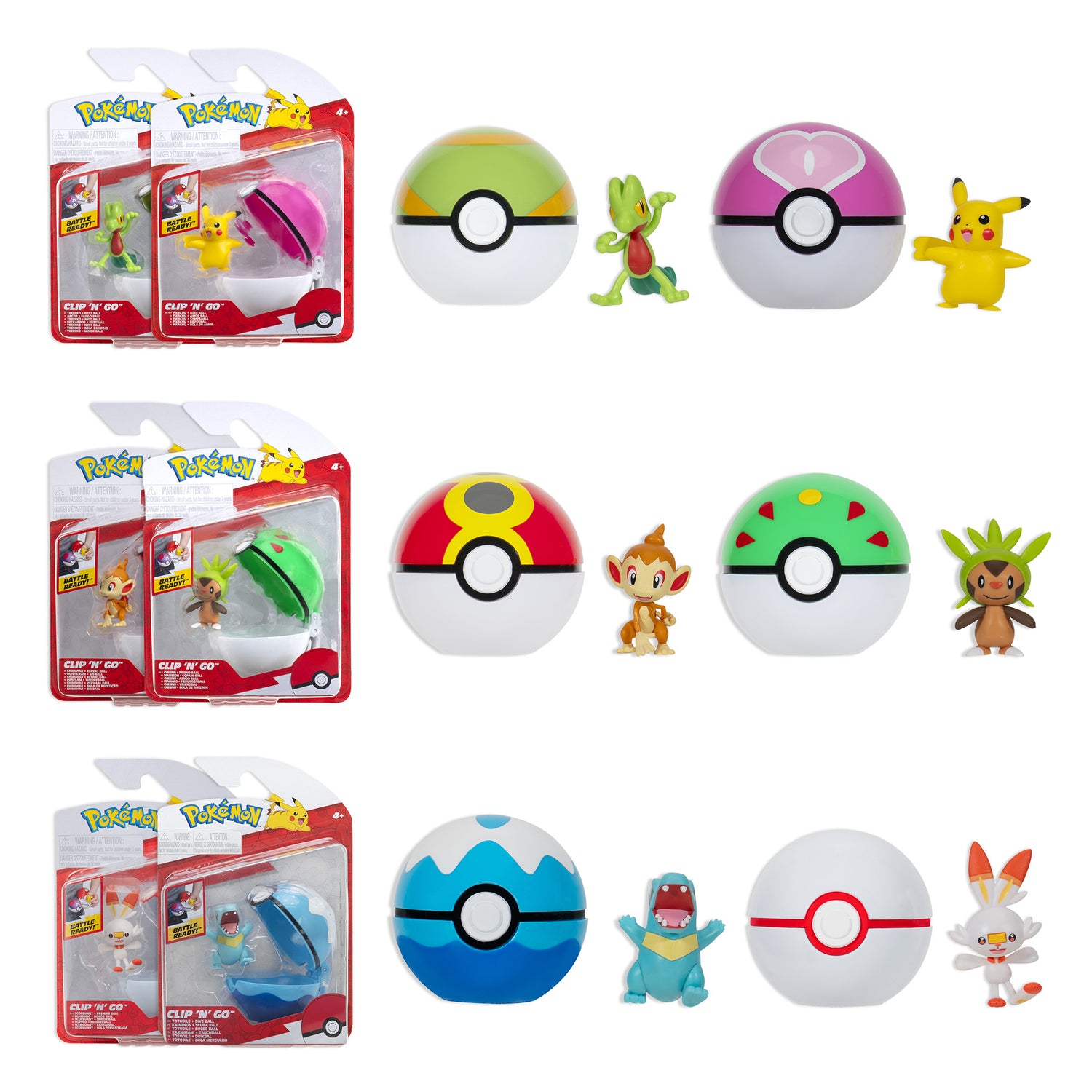 Pokéball Clip 'N' Go Battle Figure - 6 Pack – XYAB