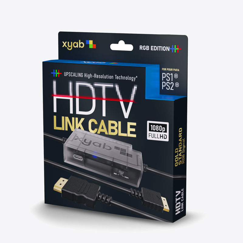 RGB+ HD Link Cable for PS1® / PS2® Consoles - XYAB
