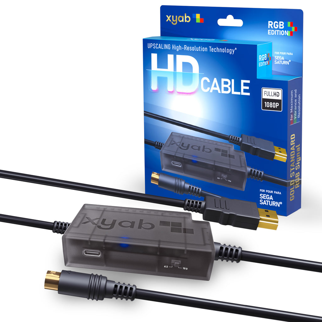 RGB+ HD Link Cable for Sega Saturn® – XYAB