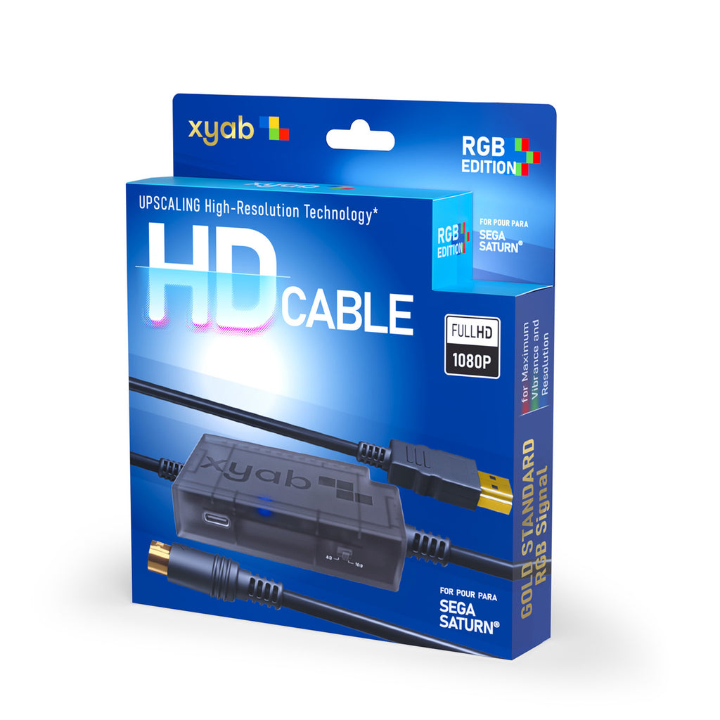 RGB+ HD Link Cable for Sega Saturn® – XYAB