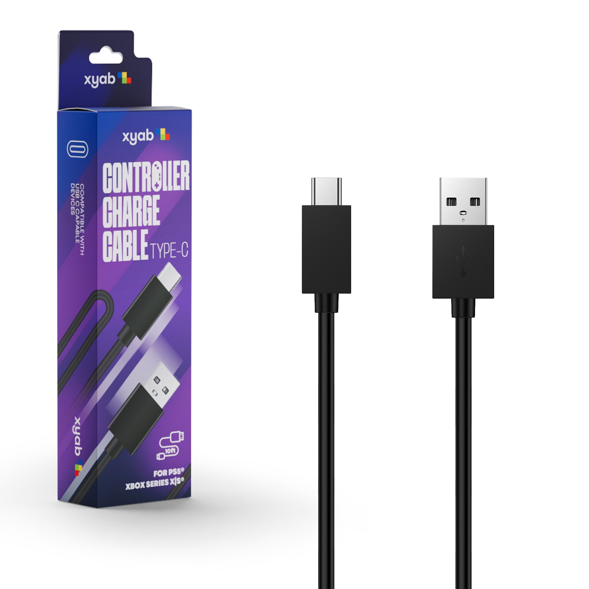 USB-C Controller Charging Cable - 10FT – XYAB
