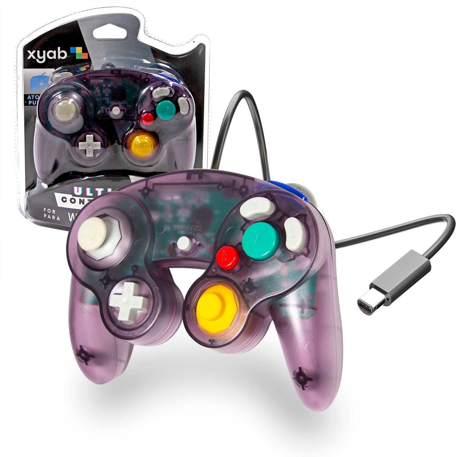 Wired Controller for Nintendo GameCube® - Atomic Purple - XYAB