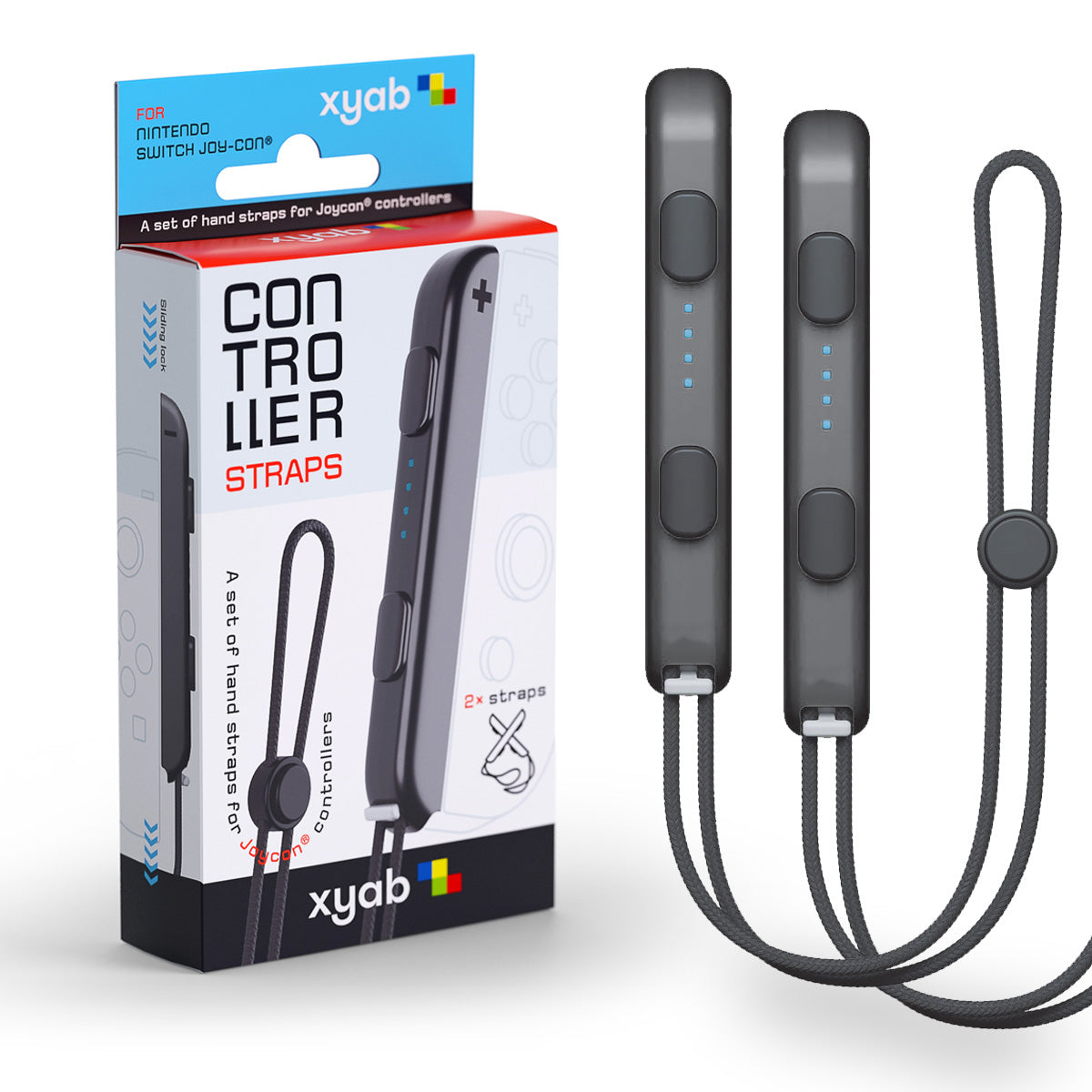2 Pack Controller Straps for Nintendo Switch Joy-Con Controllers® - XYAB