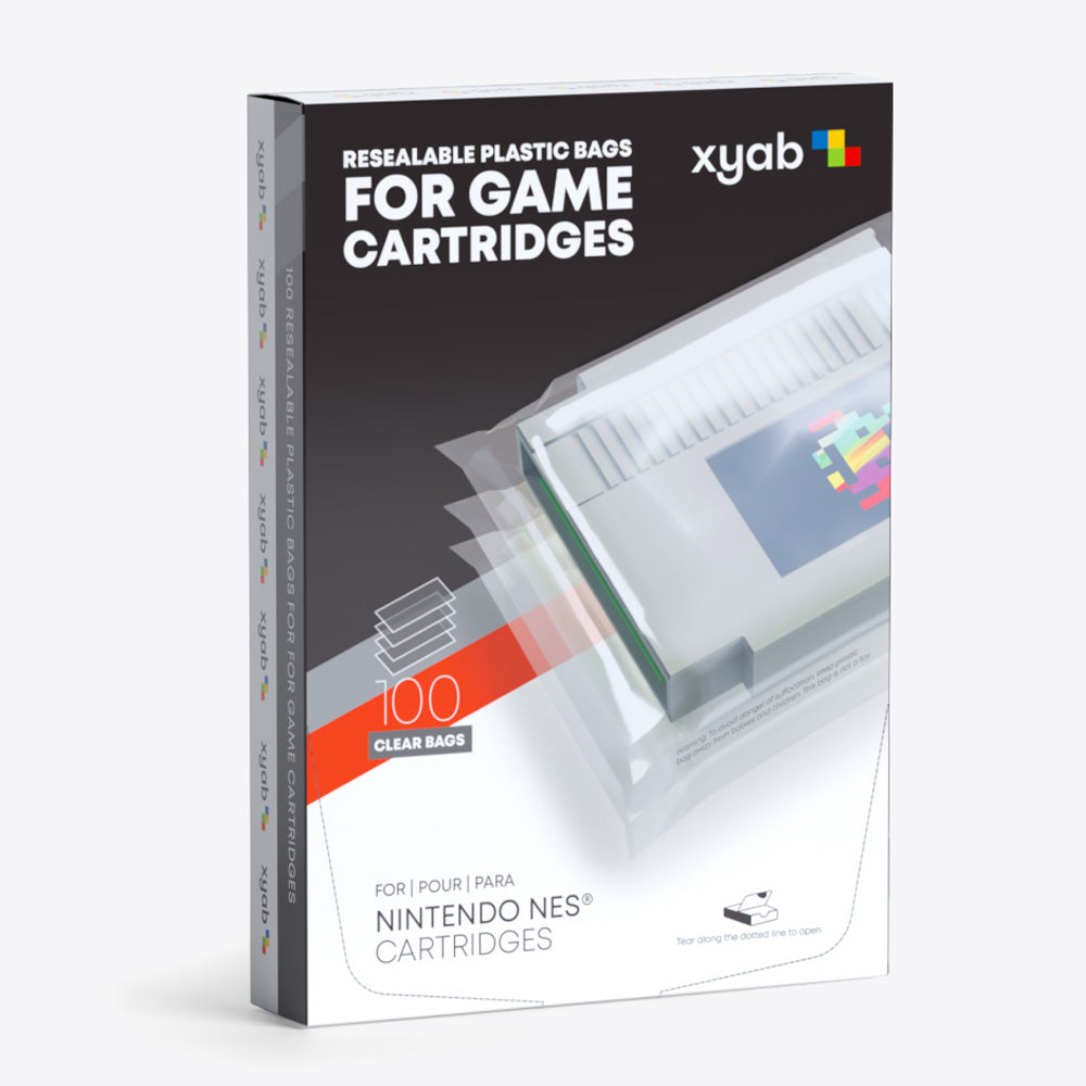 100 Pack of Cartridge Sleeves for Nintendo NES® - XYAB