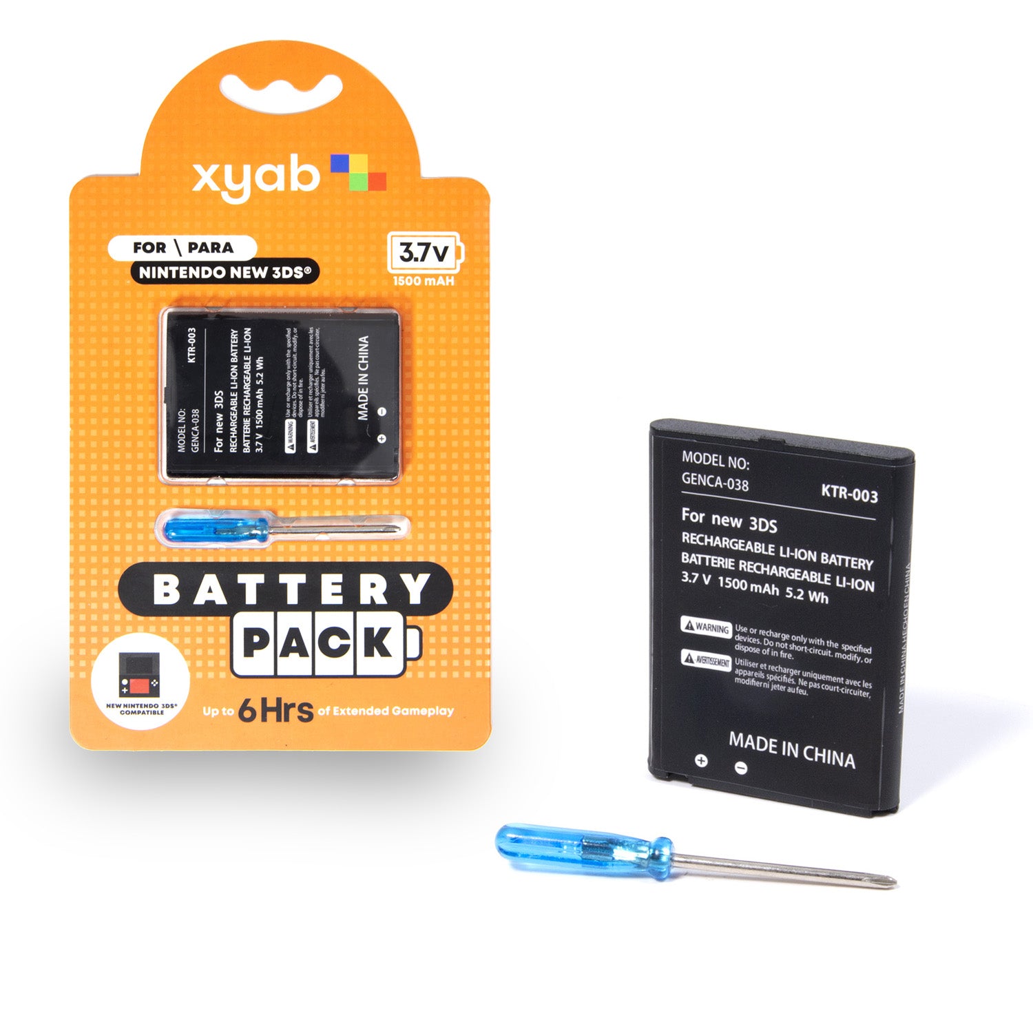 Rechargeable Battery Pack for Nintendo New 3DS® – XYAB