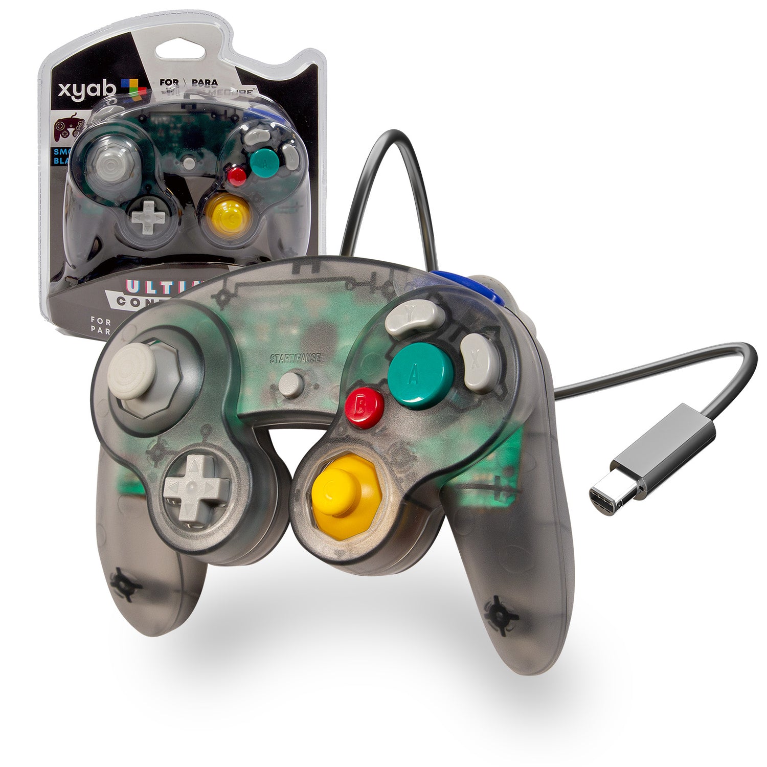 Wired Controller for Nintendo GameCube® - Smoke Black – XYAB