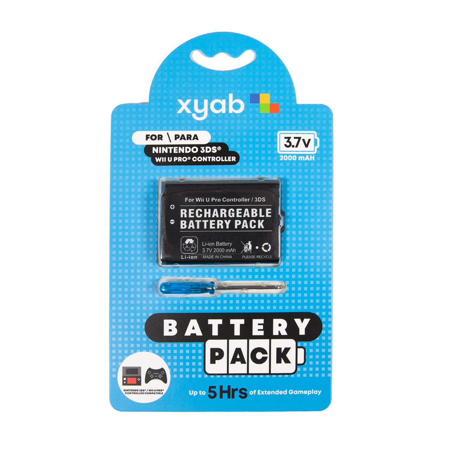 Rechargeable Battery Pack for Nintendo 3DS® / Wii U® Pro Controller – XYAB
