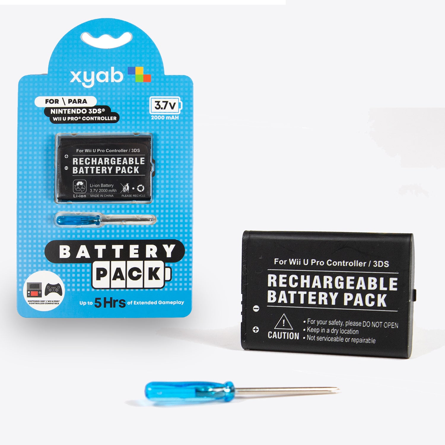 Rechargeable Battery Pack for Nintendo 3DS® / Wii U® Pro Controller – XYAB