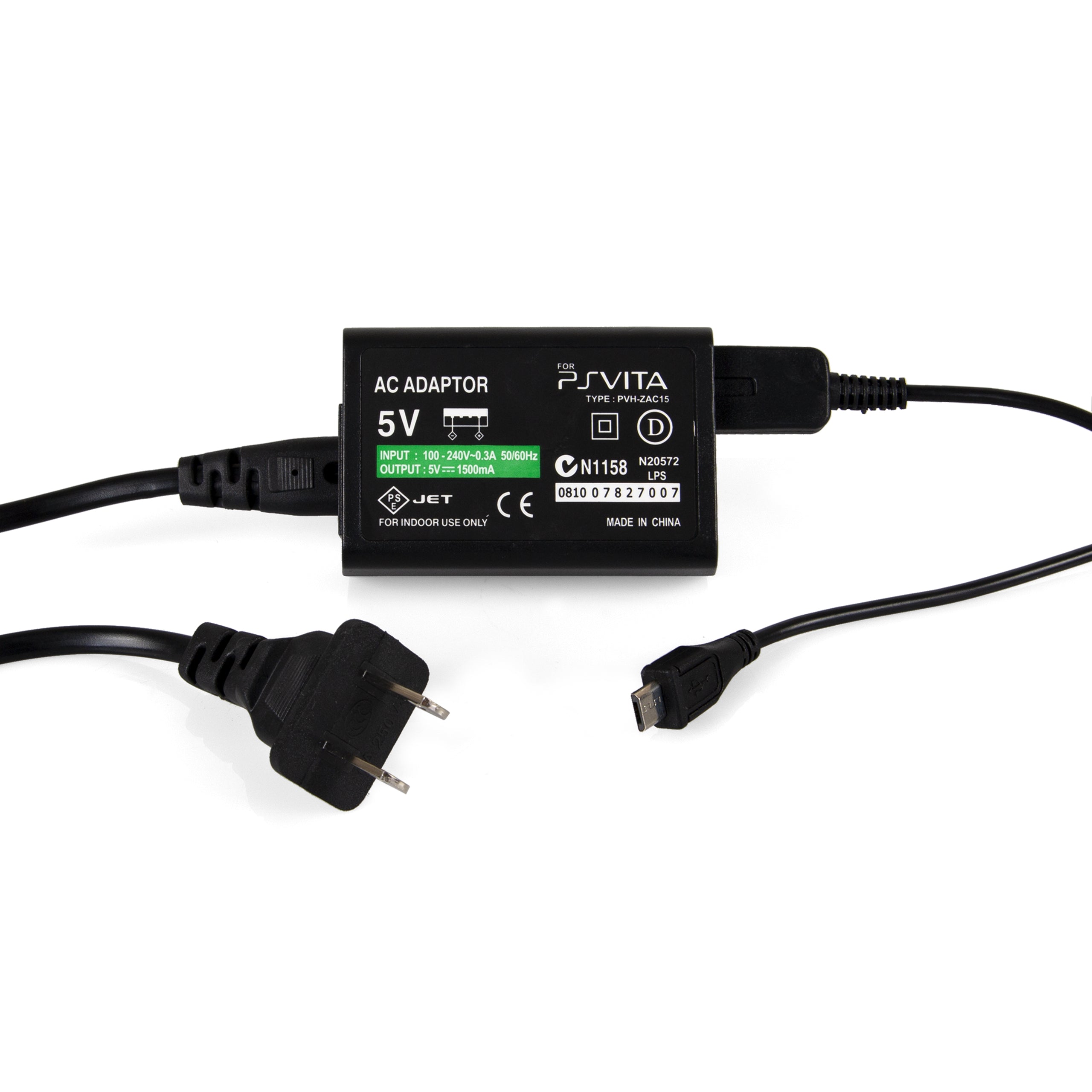 Charger and Data Cable for Sony PS Vita 2000 XYAB