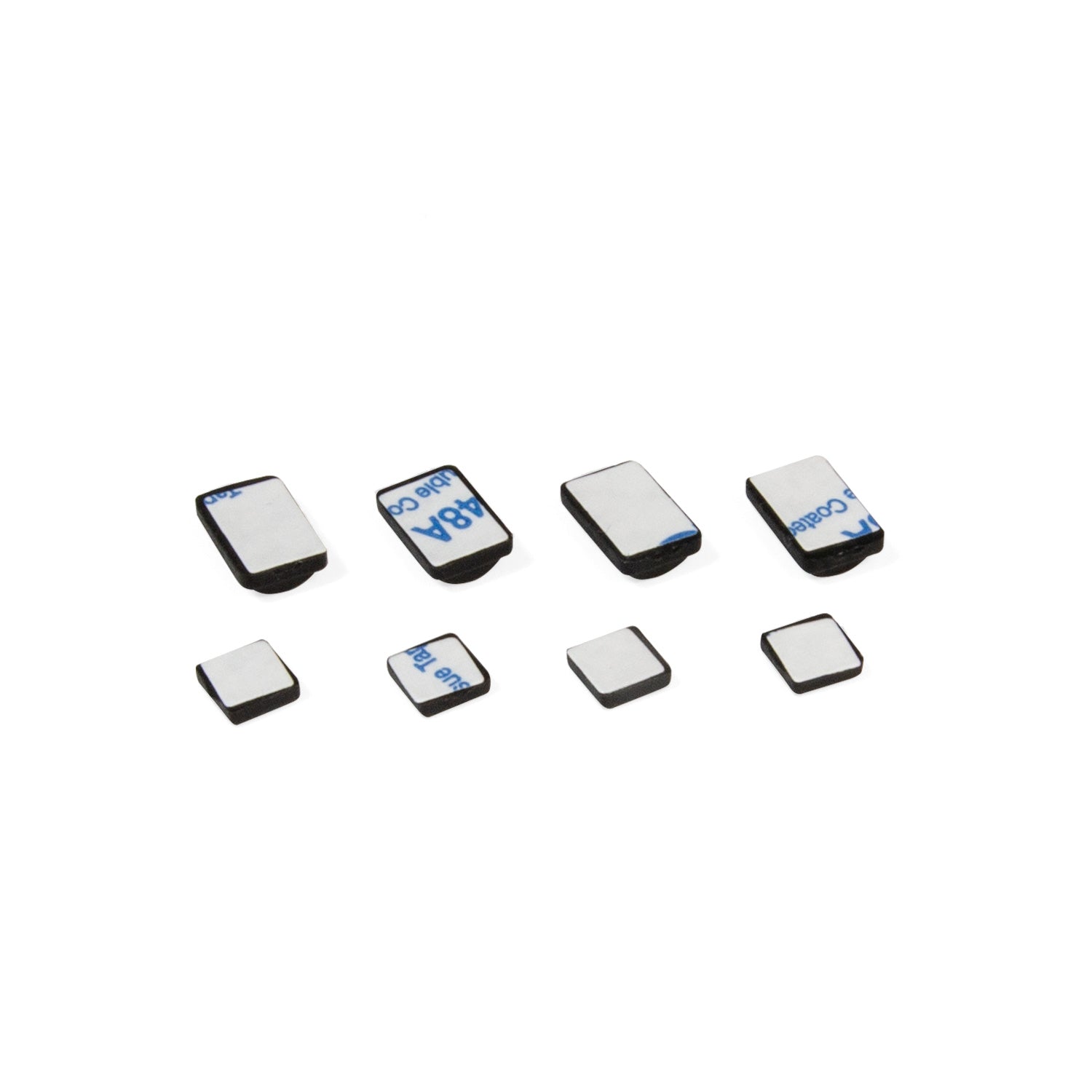 Black Set of 8 Rubber Feet for Nintendo Wii® - XYAB
