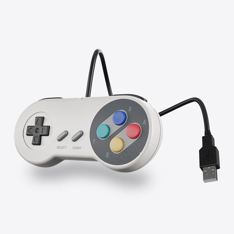 SNES Style Wired USB Controller for PC & Mac® - XYAB