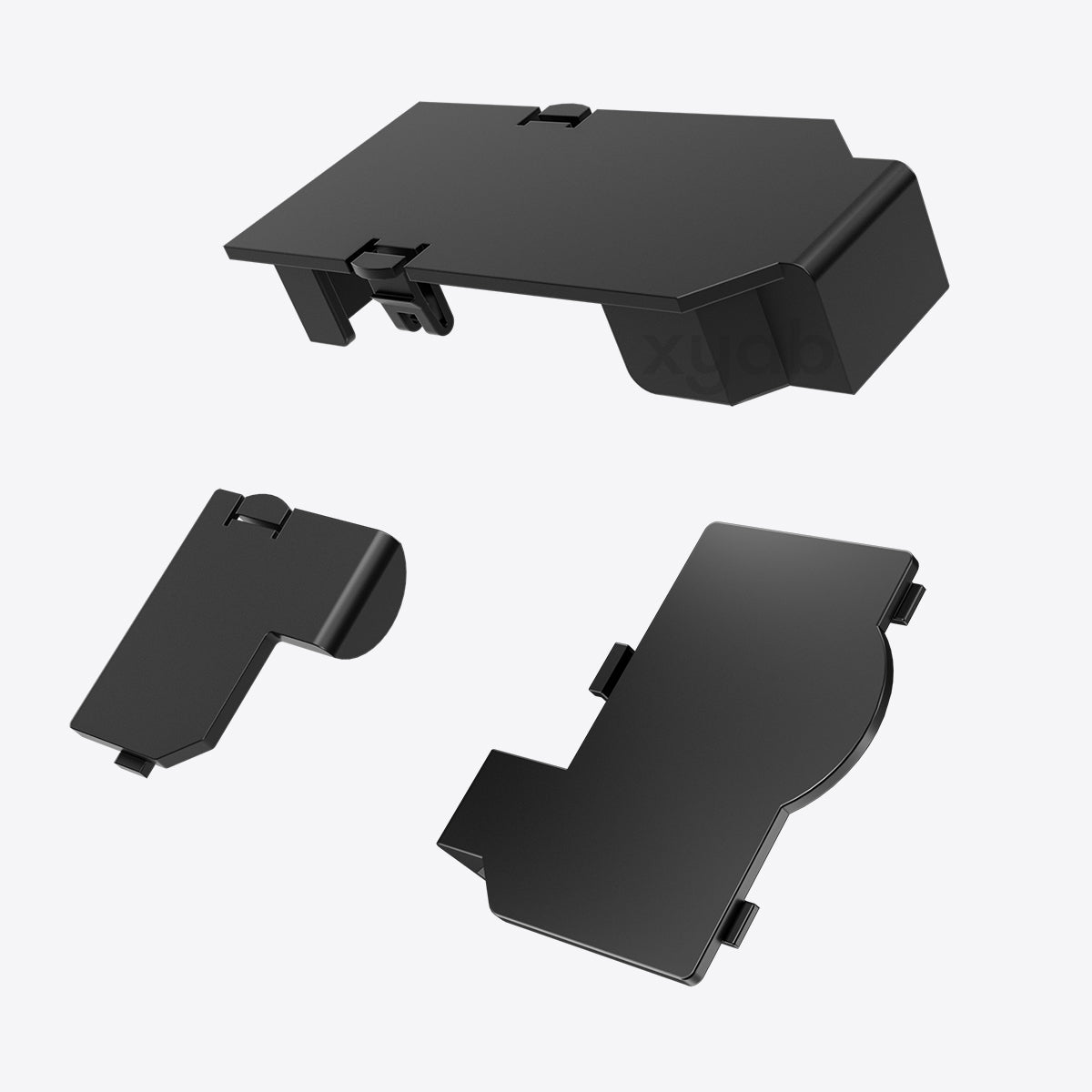 3 Piece Port Covers for Nintendo GameCube® - Black - XYAB